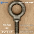 Lifting Shoulder Eye Bolt 3/4"-10 X 2" - Walmart.com