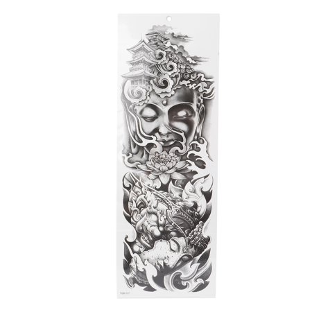 Full Arm Temporary Tattoo Waterproof Temporary Body Tattoos Fake Arm ...