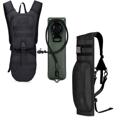 EAYY Military Tactical Hydration Pack Water Backpack + Archery Back ...
