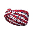 American Flag Independence Day Star Retro Knot Headband, Sweat-Wicking ...