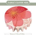Chilfamy Round Tablecloth,Pink Gold Floral Radiant Premium Polyester ...