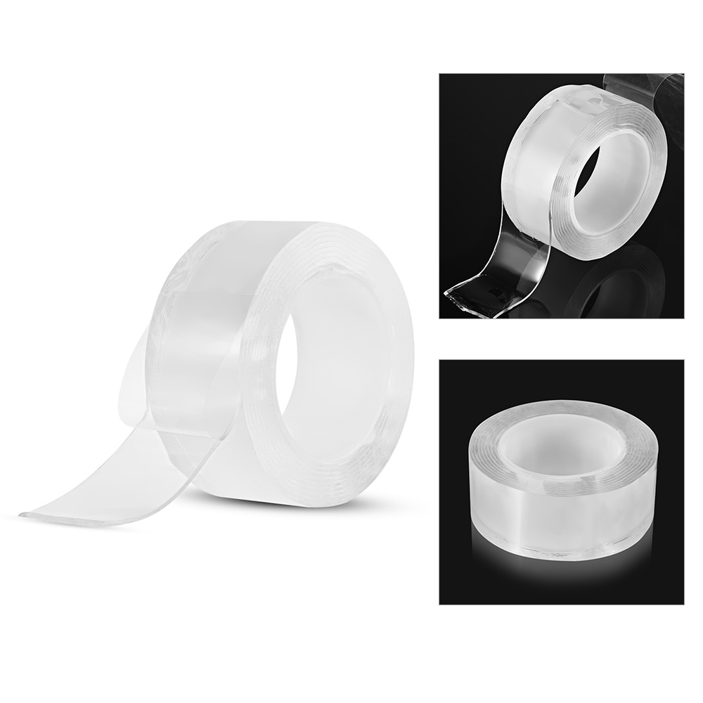 3 Meters/9.84ft Washable Traceless Double-sided Adhesive Tape Removable ...