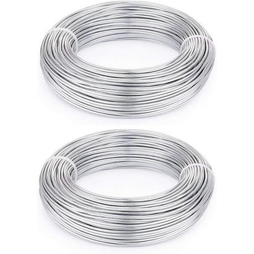 HRX Pure Aluminum Wire, 2mm, 100ft, 12 Gauge, Bendable for Crafting ...