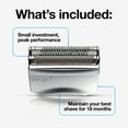 Braun Series 7 70S Electric Shaver Head Replacement Cassette, Silver ...
