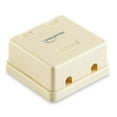 NavePoint Keystone Jack Surface-Mount Box 2-Port Ivory, 10-Pack ...