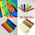 Wooden Lolly Sticks Craft Craft Sticks Ice Cream Sticks with Holes ...