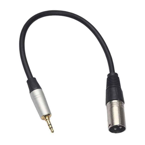 Conector macho de 3,5 mm a XLR Cable macho Cable de audio Micrófonos ...