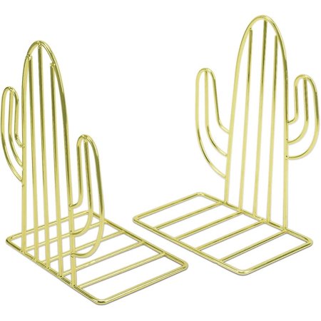 JOYWEI Metal Bookends, 1 Pair Heavy Duty Bookends For Bookshelves ...
