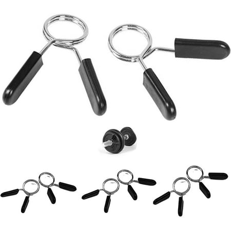 Dumbbell Bar Spring Lock,8 Pieces Collar Spring Lock Clamps For ...