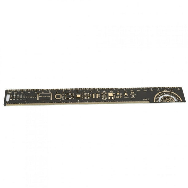 PCB Ruler, Black Circuit Board Ruler, Printed Measuring Inch Size ...