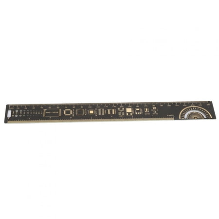 PCB Ruler, Black Circuit Board Ruler, Printed Measuring Inch Size ...