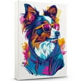 Papillon Dog Wall Art Cute Animal Decor for Kid's Bedroom, Home Office ...