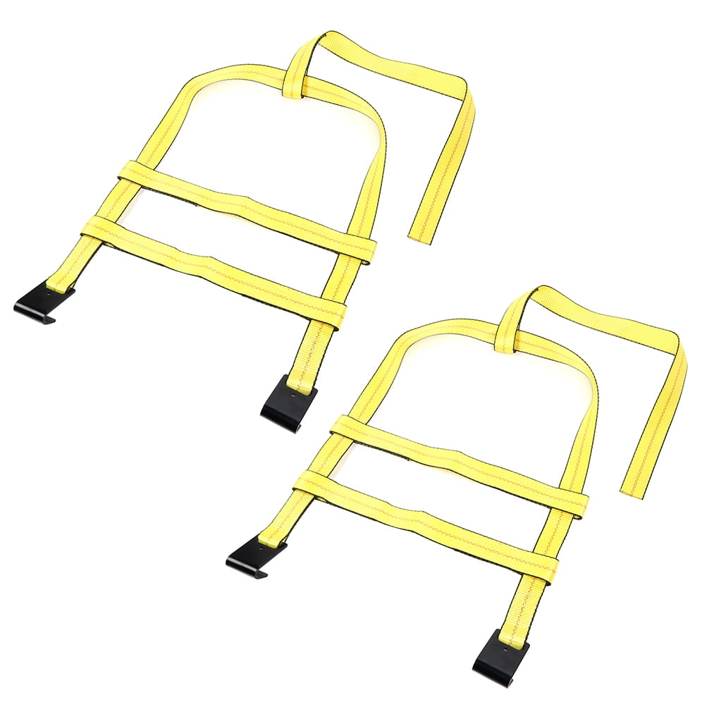 SCITOO Car Tire Basket Straps Yellow Adjustable Wheel Net with Flat ...