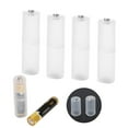 4Pcs AAA To AA Size Portable Battery Converter Adapter Spacer Switcher ...