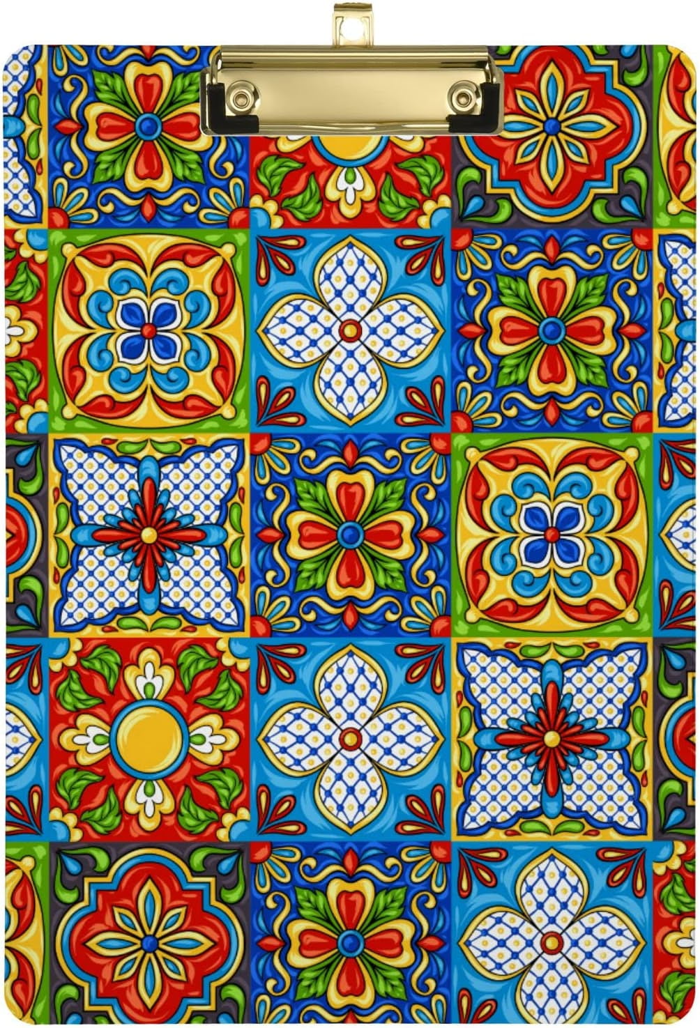 FMSHPON Talavera Ceramic Tile Clipboard Hardboard Wood Nursing Clip ...