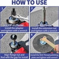 2X Angle Grinder Extension Pole,M10 Thread Polisher Adapter Pole ...
