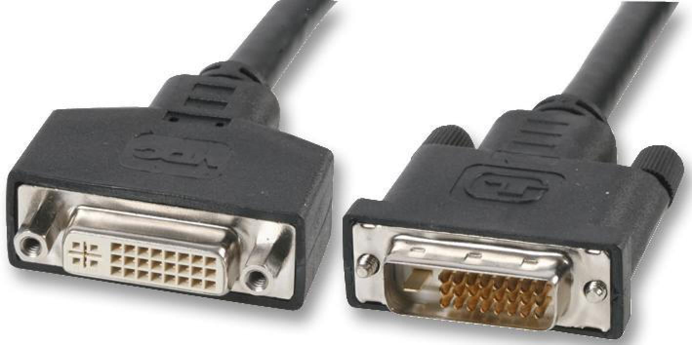 VDC - DVI-D Dual Link Male to Female Lead, 5m Black - Walmart.com