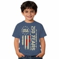 CONZONE 250 Anniversary Usa T Shirt For Kids Boys Independence Day ...