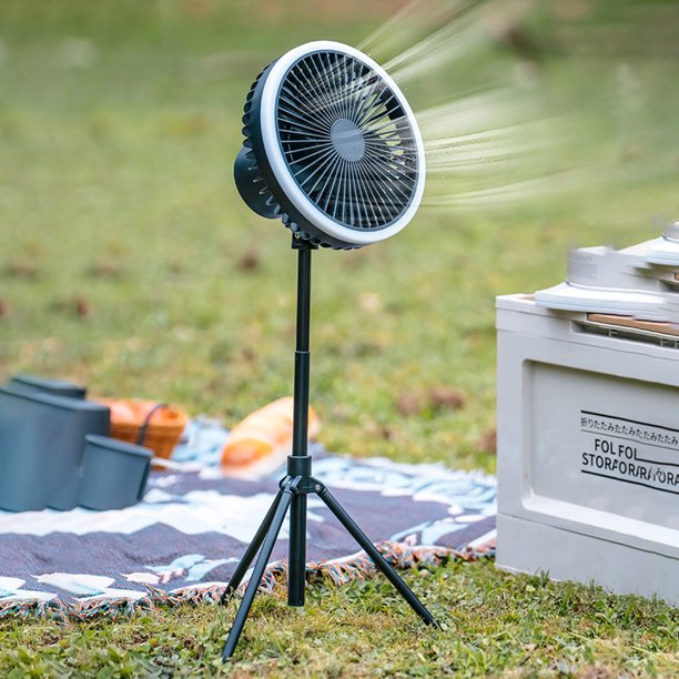 TB&W Portable Camping Fan 3-speed 10000mAh Air Cooling Fan Table Fan ...