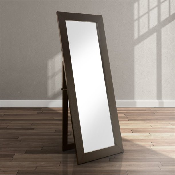 Claire Full Length Black Beveled Tilted Floor Standing Mirror - Walmart.com