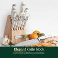 Visualz 15-Piece Knife Set with Block, High Carbon Stainless Steel ...