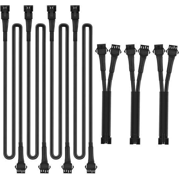 Kingsowstar RGB LED Extension Cables, 4PCS 5 Feet Extension Cables and ...