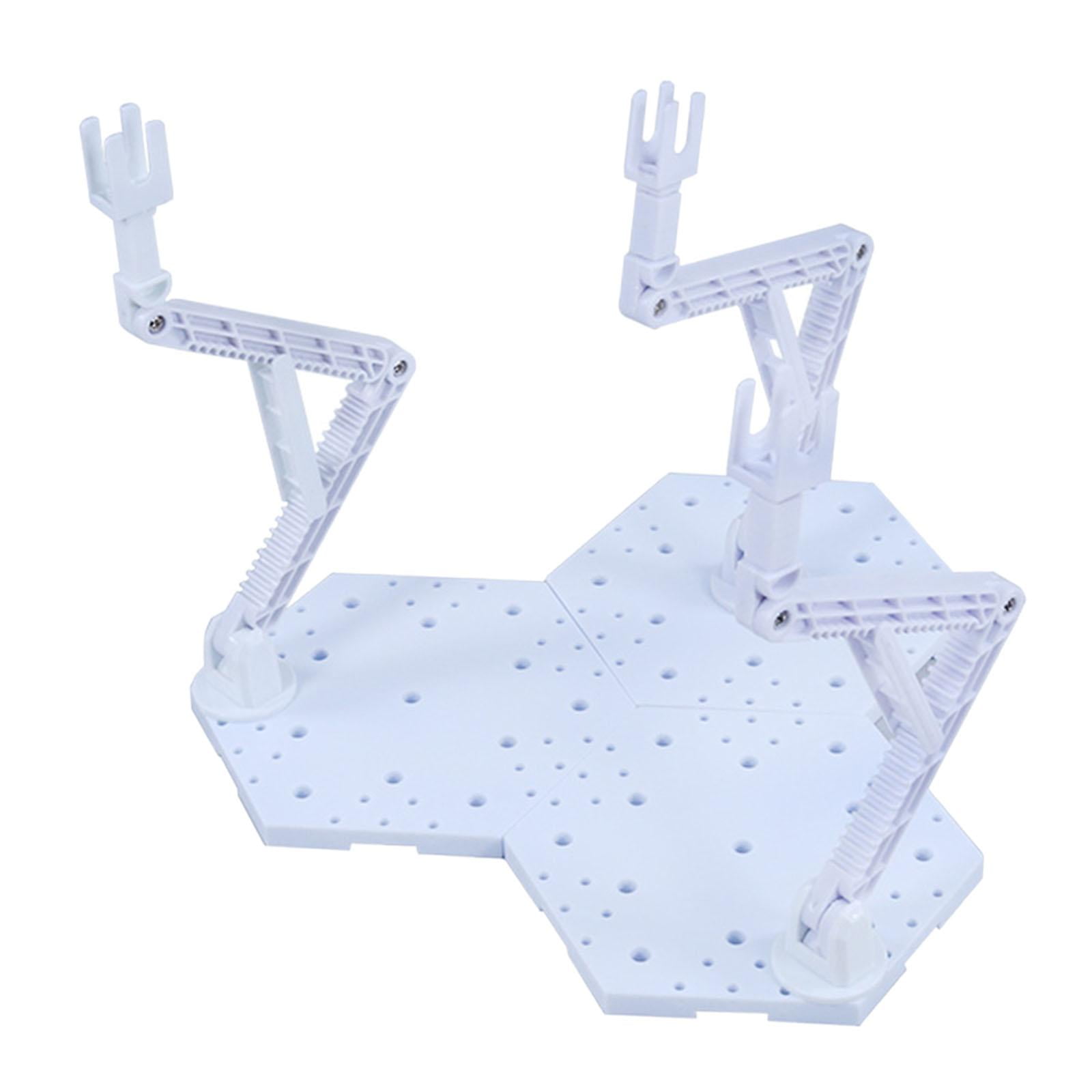 Action Figure Stand Hobby Model Display Rack for 1/100 Figure White ...