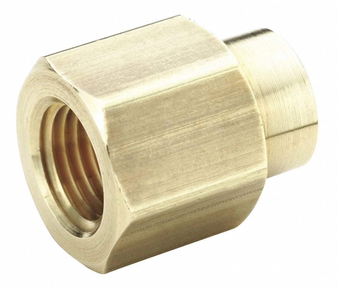 Parker Reducing Coupling, Brass, 3/8 x 1/4 in 208P-6-4 - Walmart.com