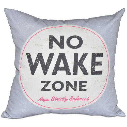 Simply Daisy 16" x 16" Nap Zone Word Print Outdoor Pillow - Walmart.com