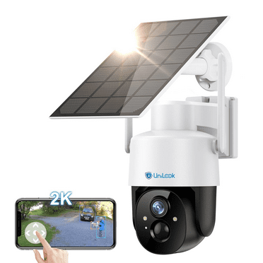 DEKCO Solar Powered Wireless Home Security Camera with Night Vision ...