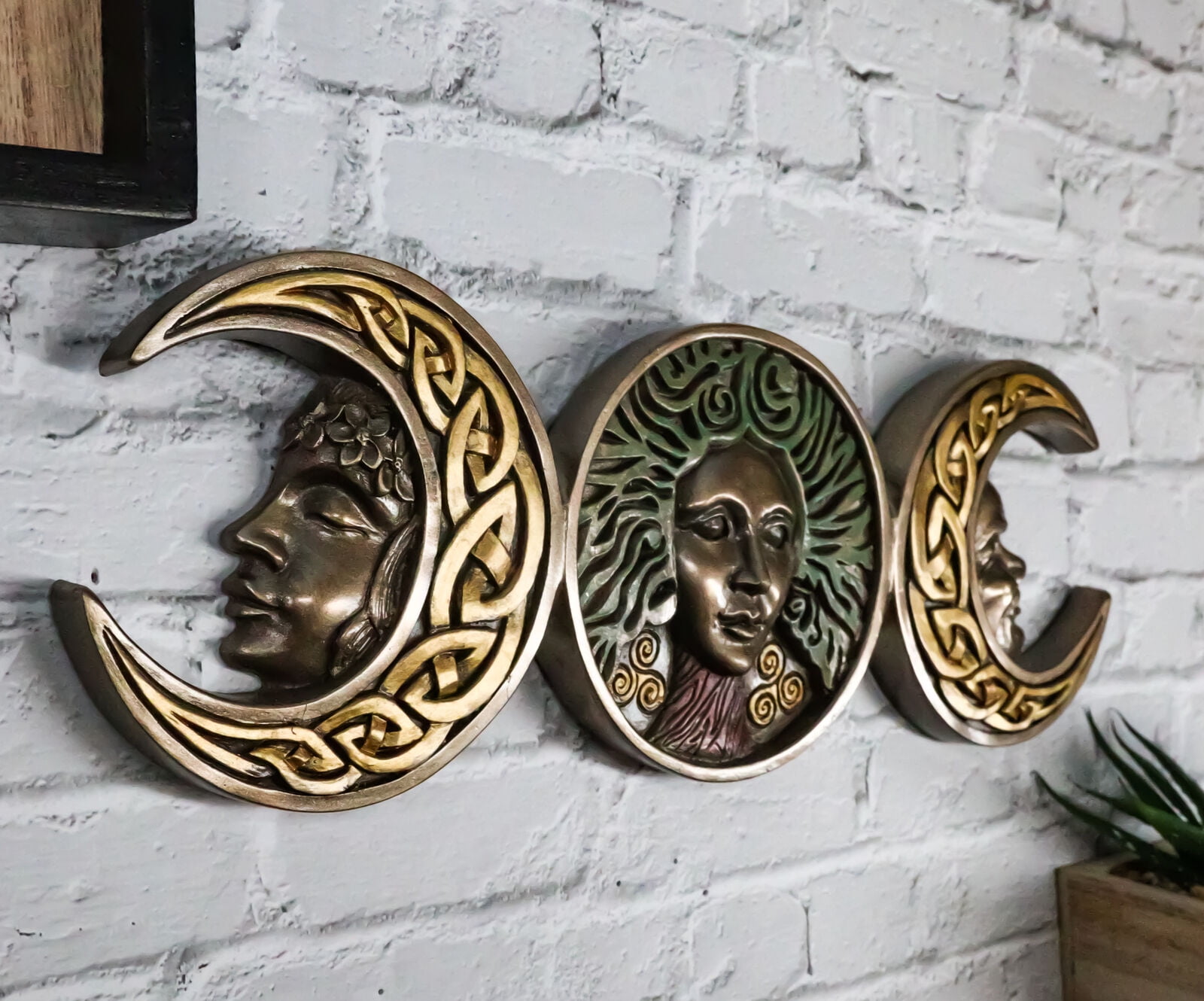 Triple Goddess Moon Mother Maiden Crone Celtic Knotwork Wall Decor ...