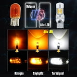 Alla Lighting BAY15D 1157 LED Switchback Bulb Turn Signal Lights, 6000K ...