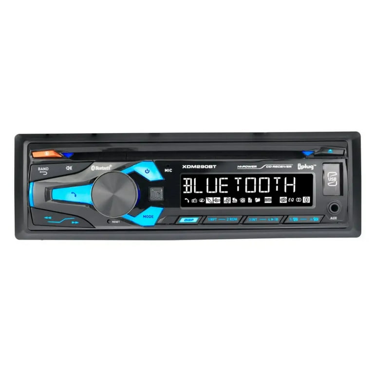 Dual Electronics XDM290BT Single DIN In Dash CD Bluetooth MP3 AUX USB AM FM Radio Stereo Receiver Bundled w 2x JBL Stage3 627 6.5 2 Way 225 Watt Peak