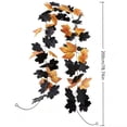 Black Orange Maple Leaf Vines, Realistic Halloween Decor, Indoor ...