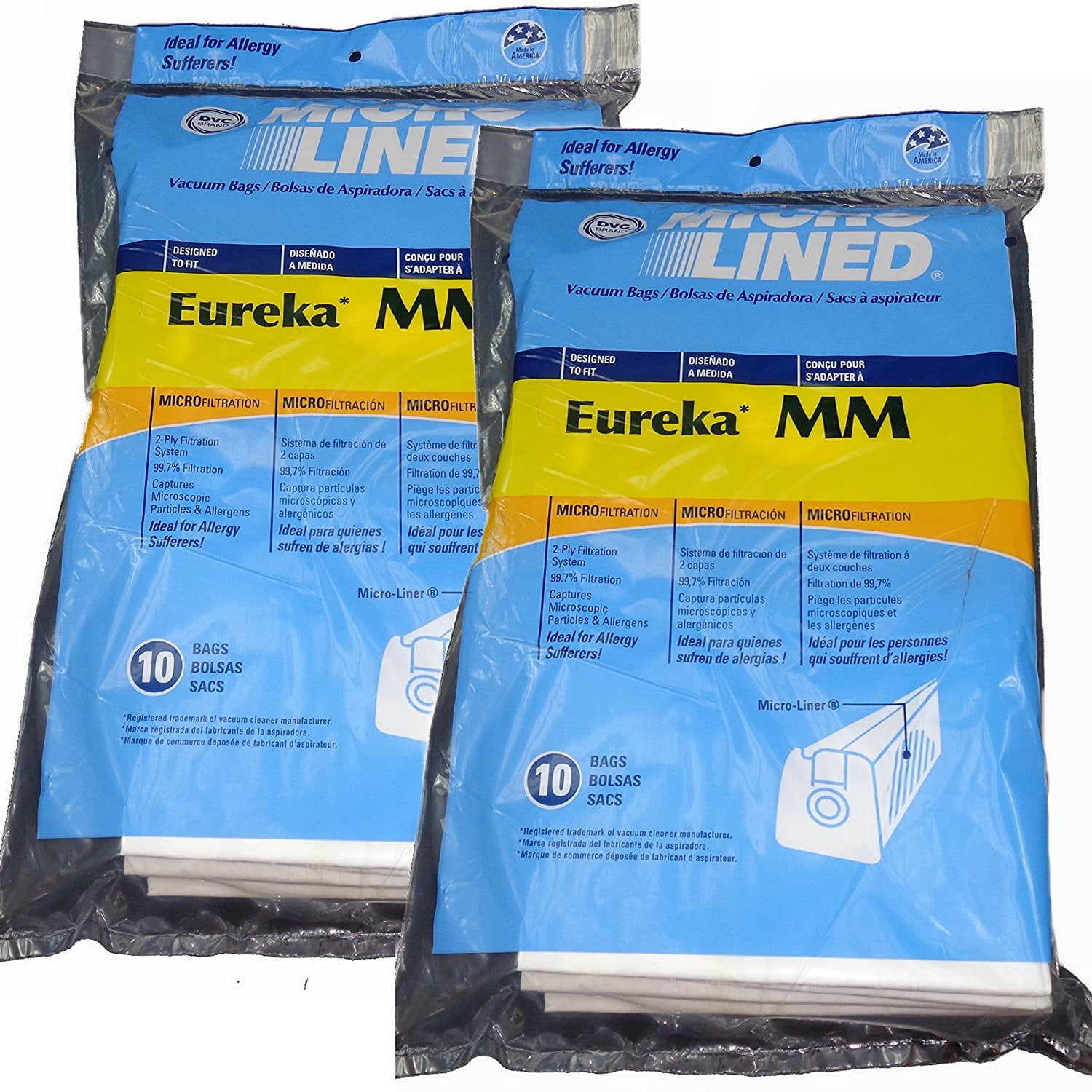 Eureka MM Micro-lined Mighty Mite & Sanitaire Allergen Filtration ...