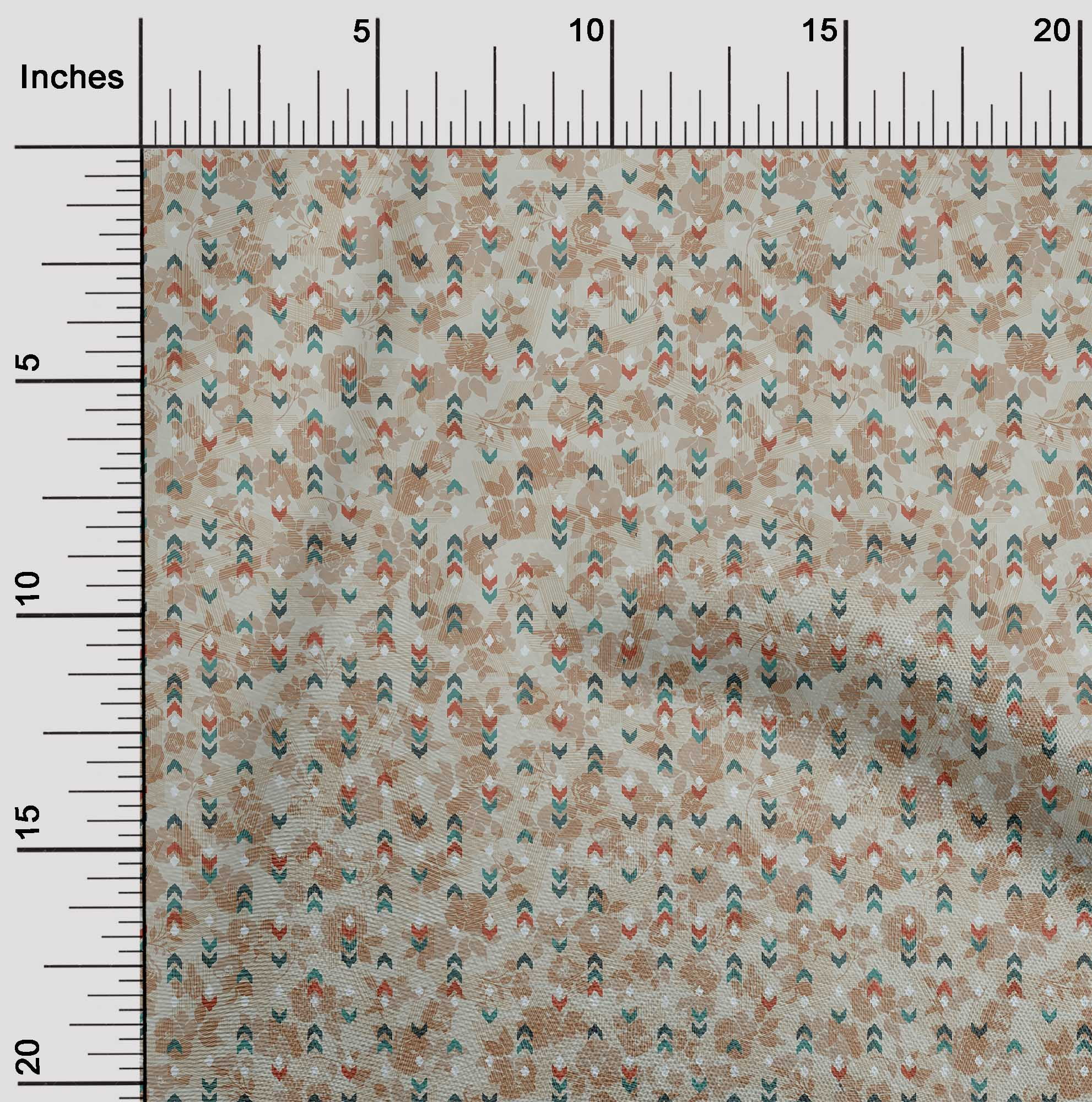 oneOone Silk Tabby Laurel Green Fabric Floral & Texture Sewing Fabric ...