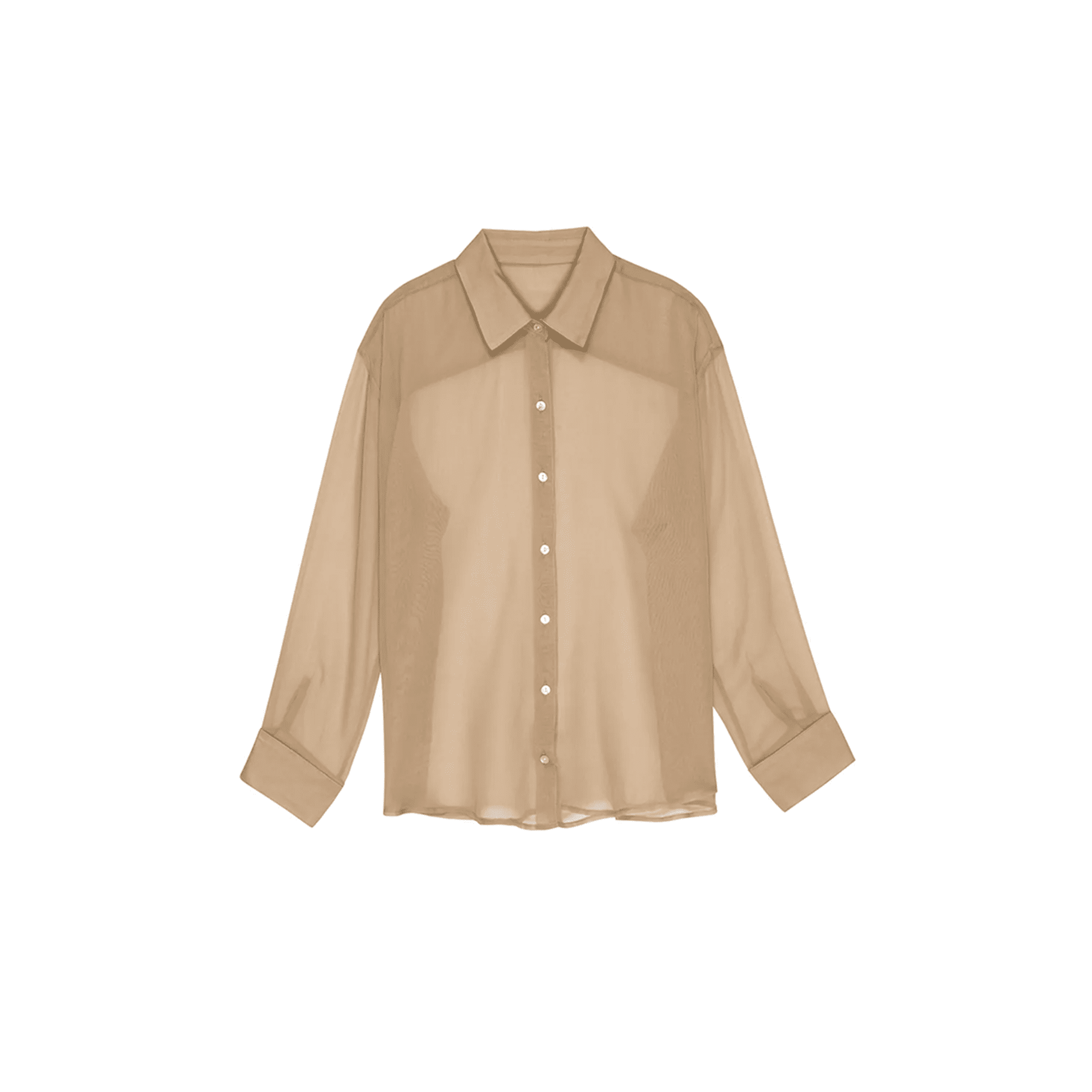 Click here for Gupgi Women Mesh Sheer Shirt Button Up Blouse Long... prices