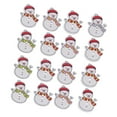Eease 50pcs Christmas Snowman Resin Flat Back Buttons - Walmart.com