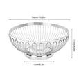 Elowen Stainless Steel Fruit Bowl Stainless Steel Fruit Basket Large ...
