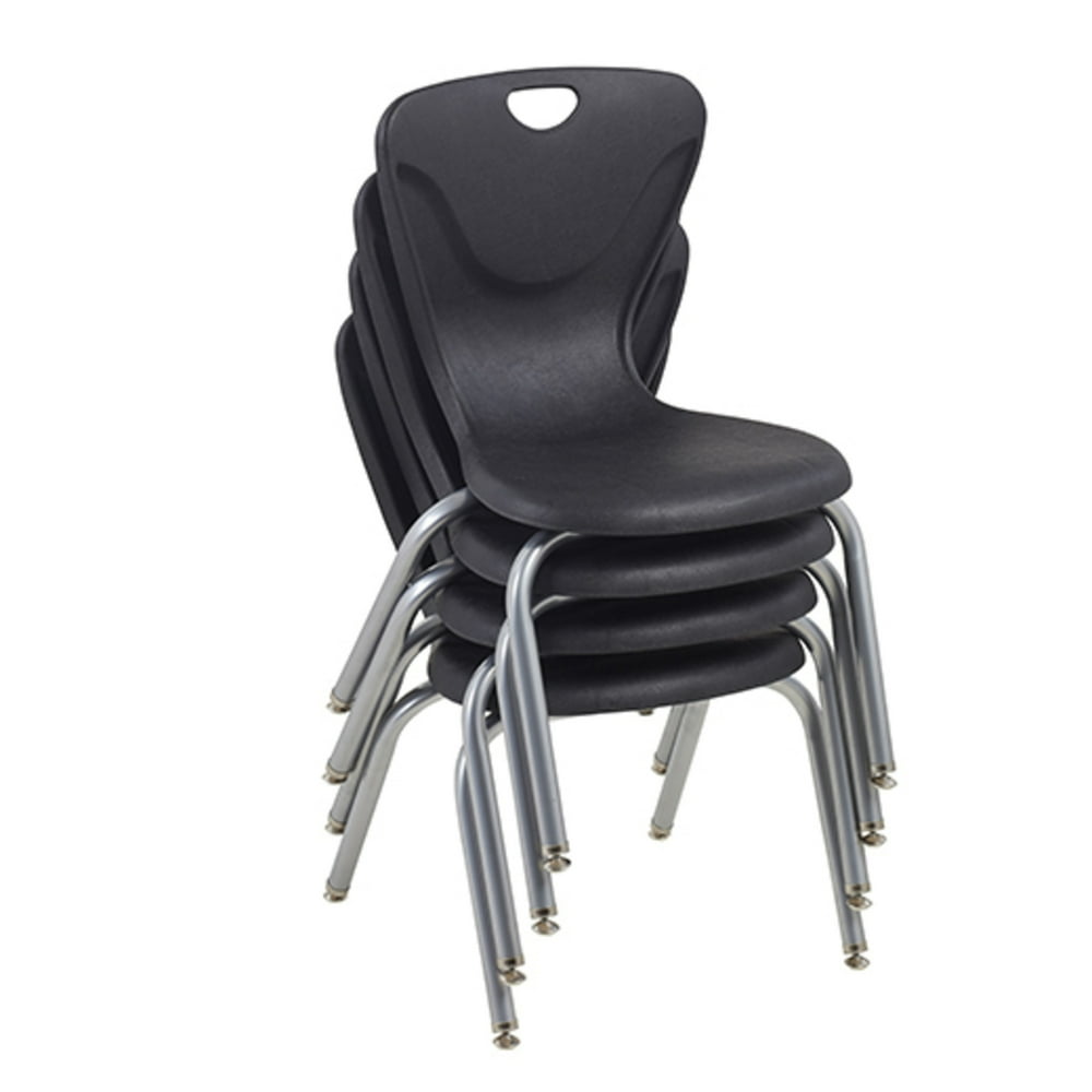 16in Contour Chair - Black - Walmart.com - Walmart.com
