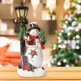 VP Home Glowing Lampost Christmas Snowman Figurine - LED Lighted Indoor ...