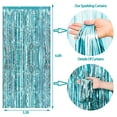 Blue Fringe Curtains Party Decorations Tinsel Backdrop Curtain Photo ...