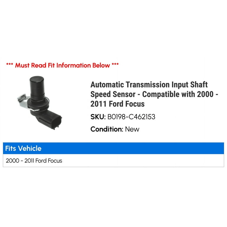2001 Ford Focus Automatic Transmission Sensors
