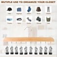 Closet Organizer with 10 Clips - Space Saving Hanging Closet Organizer ...