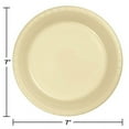 Touch of Color Plastic Lunch Plate, 7", Ivory, 20 Ct - Walmart.com
