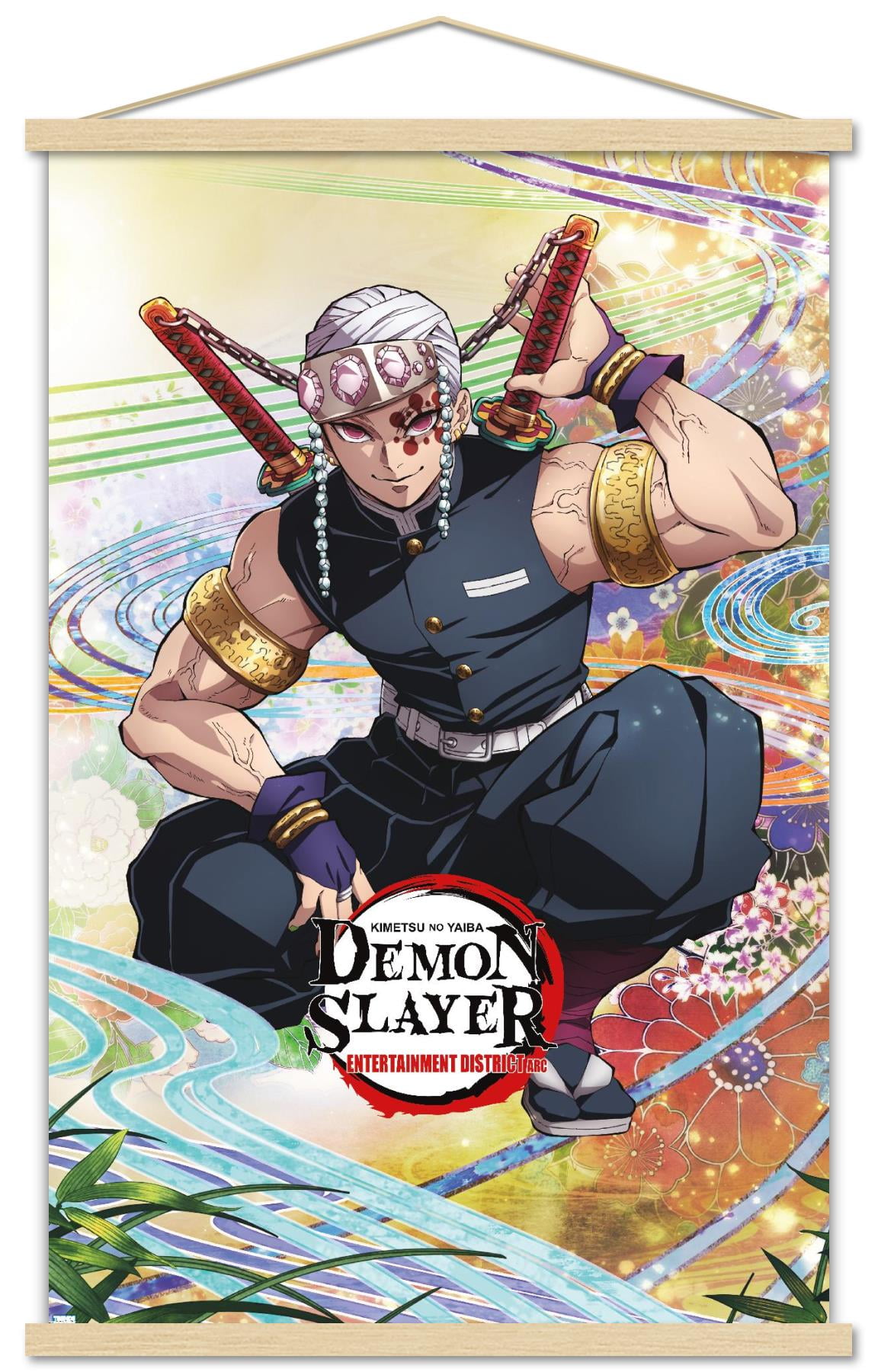 Demon Slayer - Tengen Uzui One Sheet Wall Poster with Magnetic Frame ...