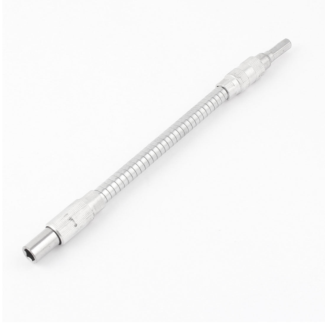 1/4" Hex Shank 200mm Length Flexible Extension Screwdriver Bit Silver ...