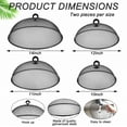 8 Pcs Metal Mesh Food Cover 14" 12" 11" 10" Mesh Food Tents Fly Fruit ...