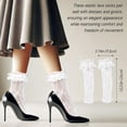 2026 Best Women Ruffle Cuff Lace Trim Ankle Socks, Soft Decorative ...