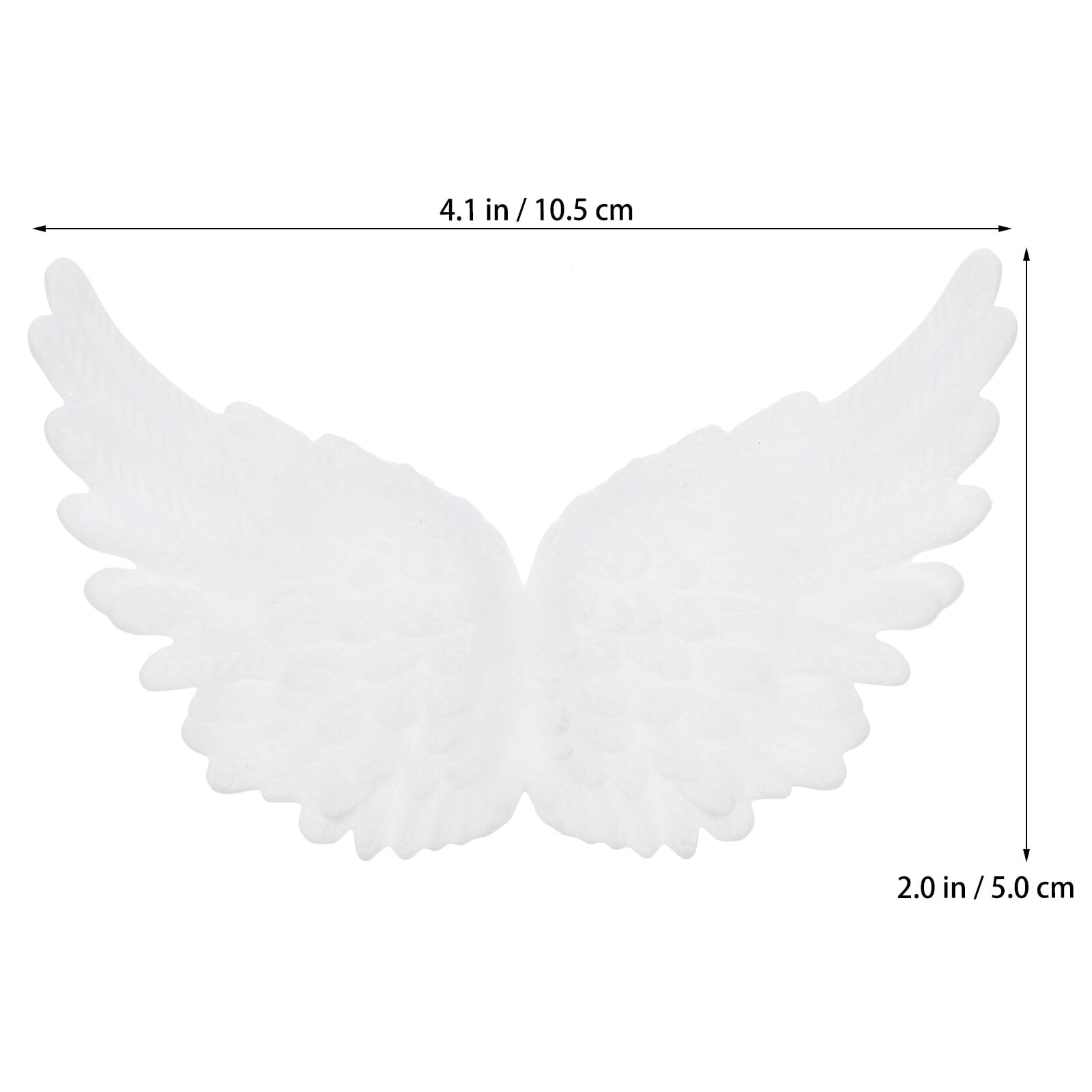 12pcs Plastic Angel Wings Ornaments Christmas DIY Crafts Accessories ...